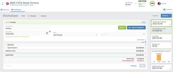 AccuLynx Roofing Software: Guide to Invoice Worksheets
