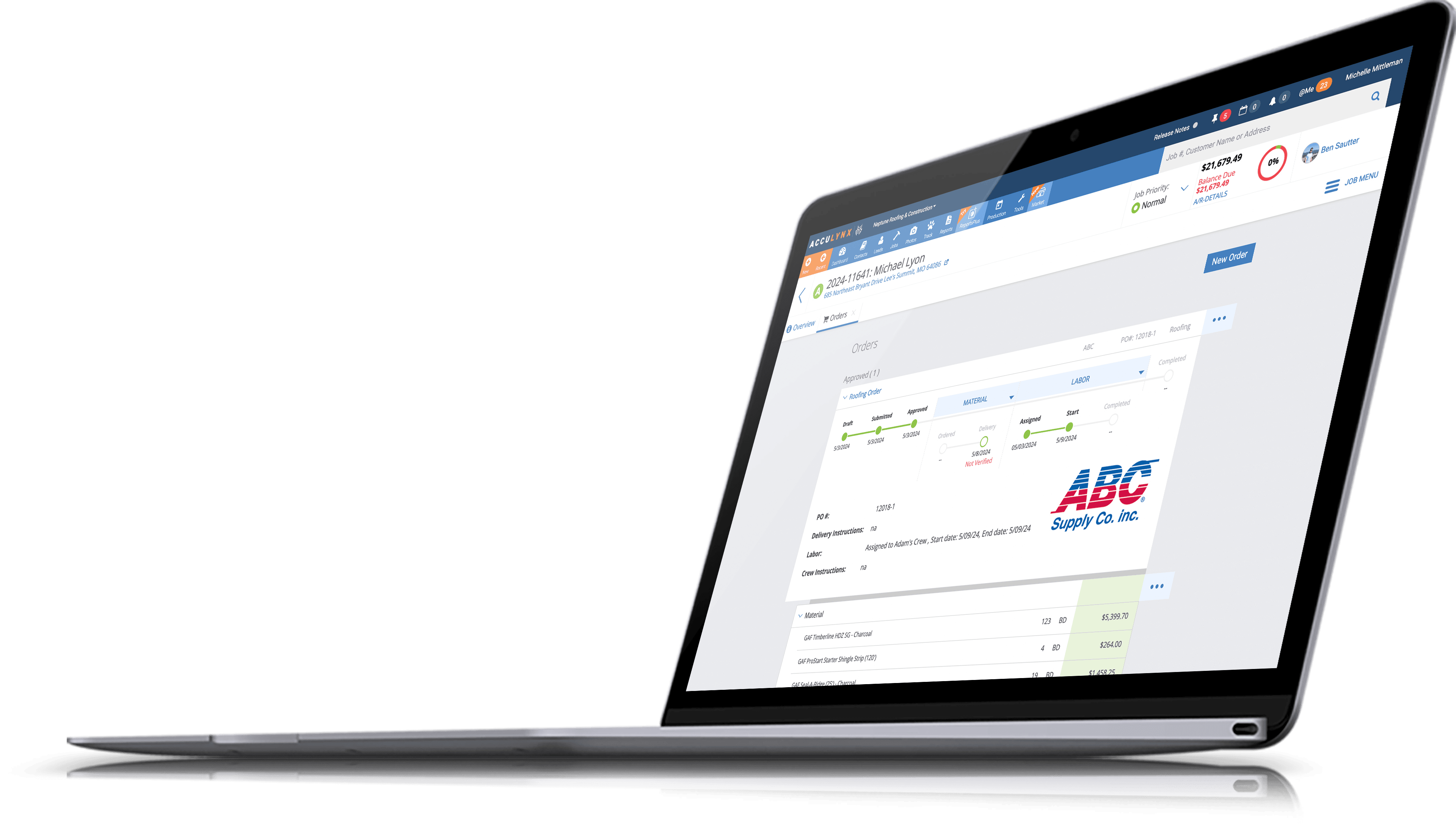 ABC Supply and AccuLynx Integration - AccuLynx